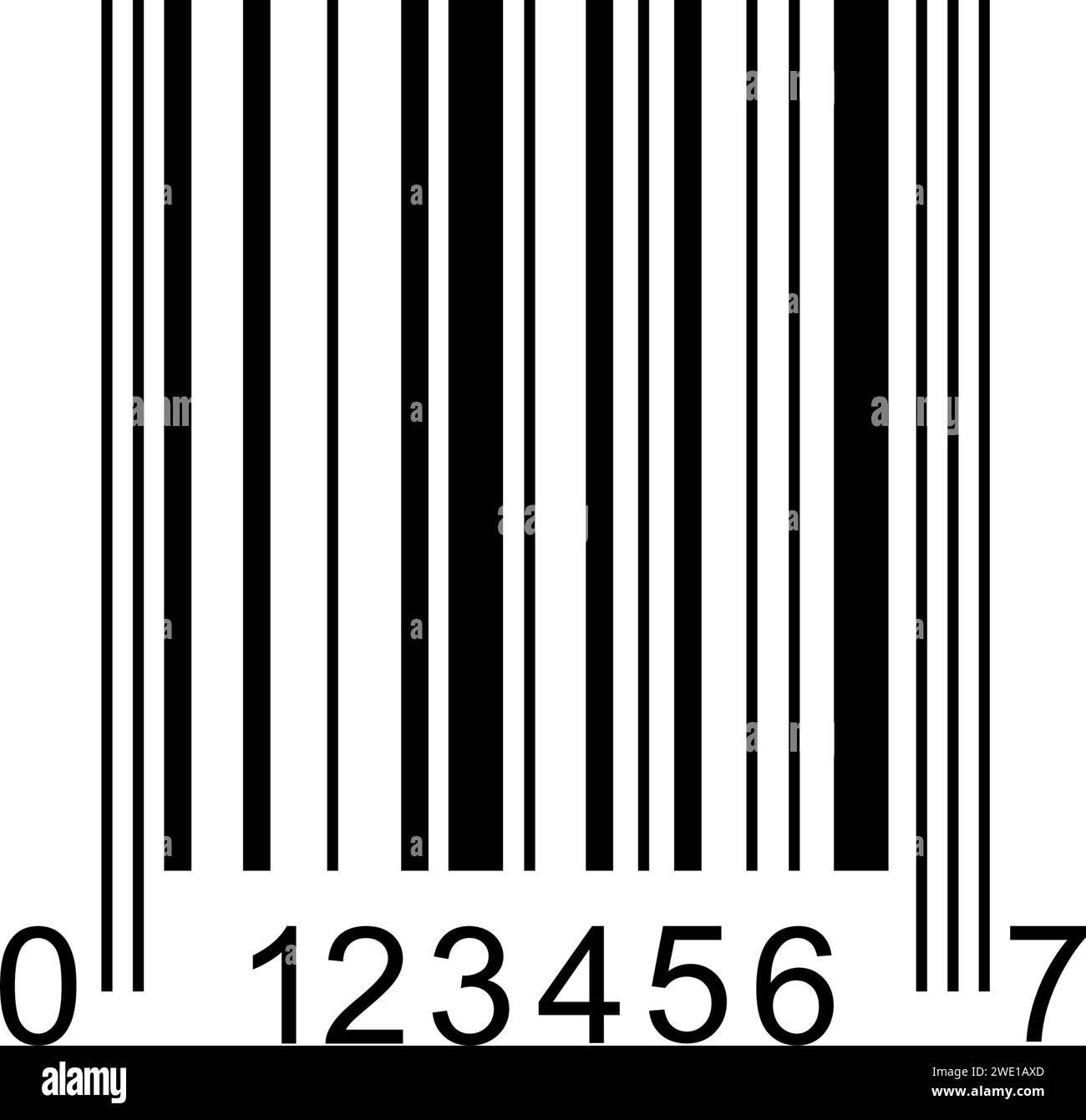 Barcode Icon Bar Code Label Template Isolated On White Background Vertivcal Stripes And