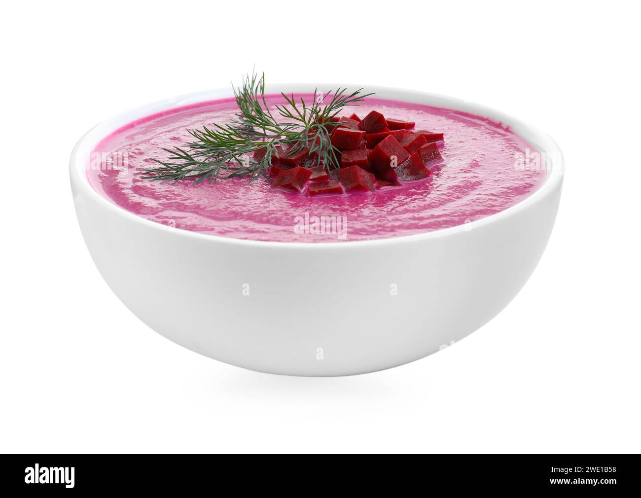 Beetroot soup vegetarian Cut Out Stock Images & Pictures - Alamy