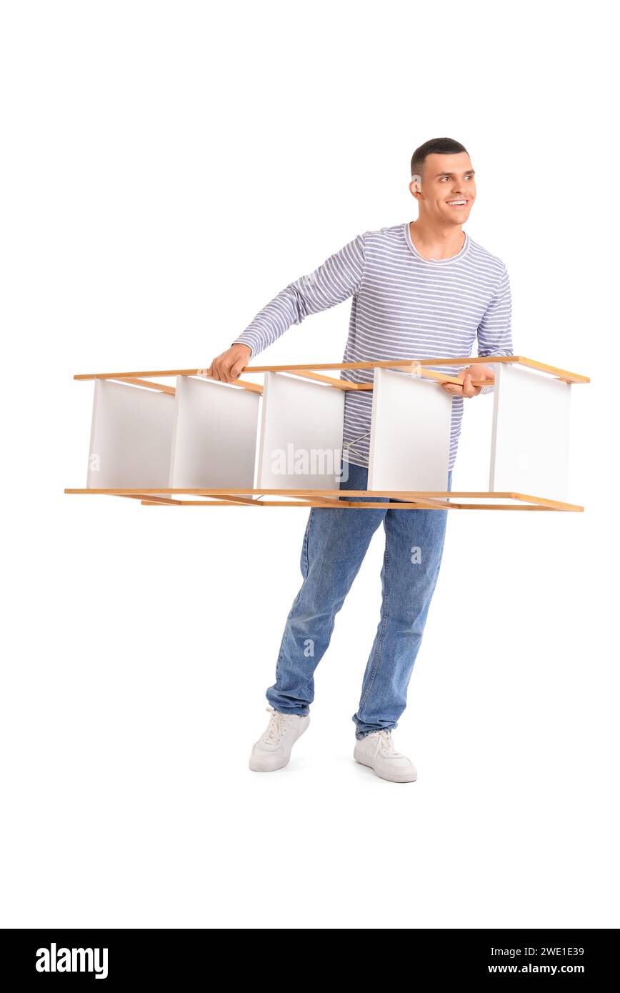 Man carrying loader goods Cut Out Stock Images & Pictures - Alamy