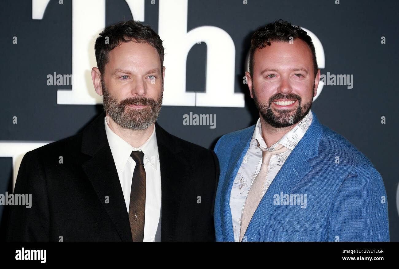 London, UK. 22nd Jan, 2024. Tyler Thompson ( R ) and Ryan Swanson ...