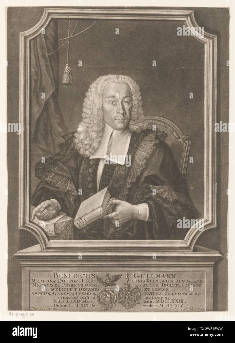 The port Van Benedikt Gullmann, August Scheller, After Tobias Laub ...