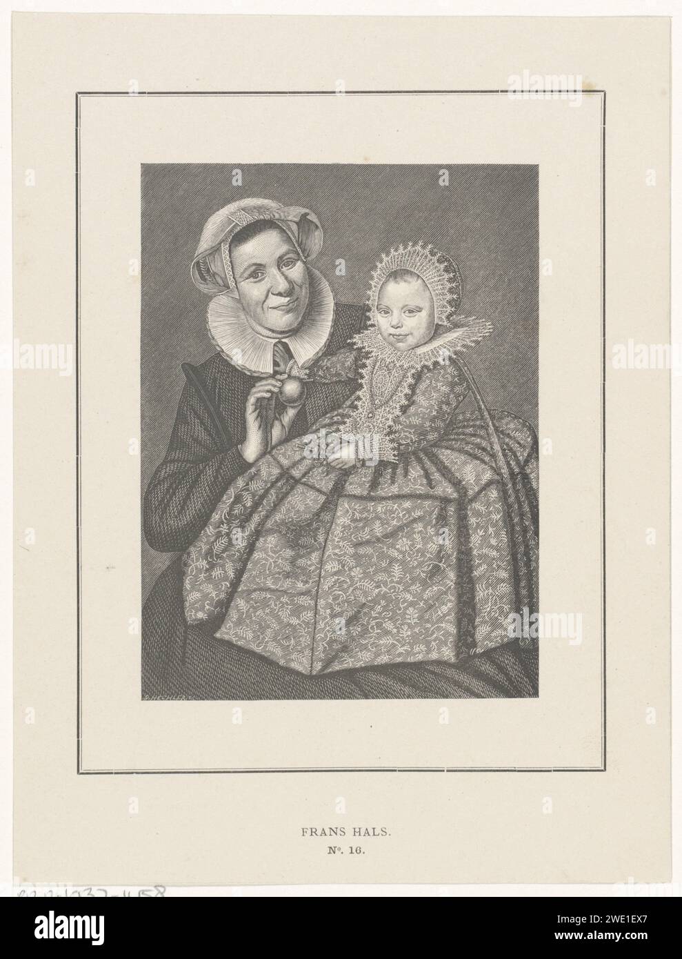 Portrait of Catharina Hooft with her min, Johann Georg Hechler, After ...