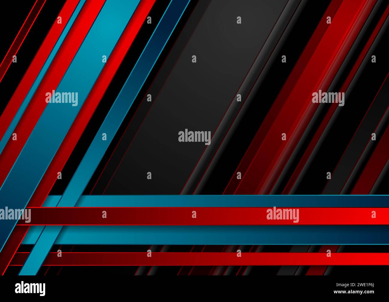 Blue and red stripes abstract minimal corporate geometric background. Vector design Stock Vector ...