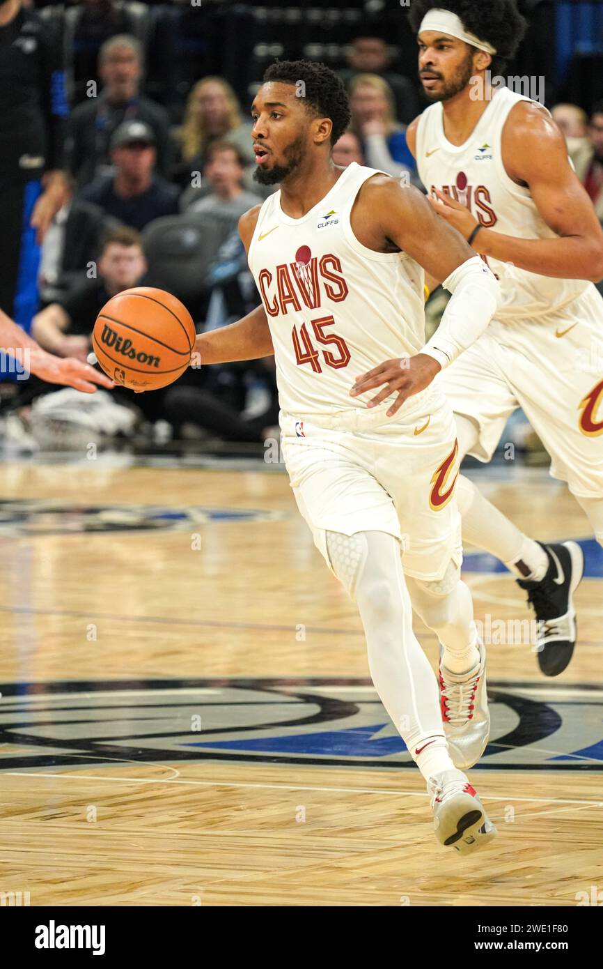 Orlando, Florida, USA, January 22, 2024, Cleveland Cavaliers guard ...