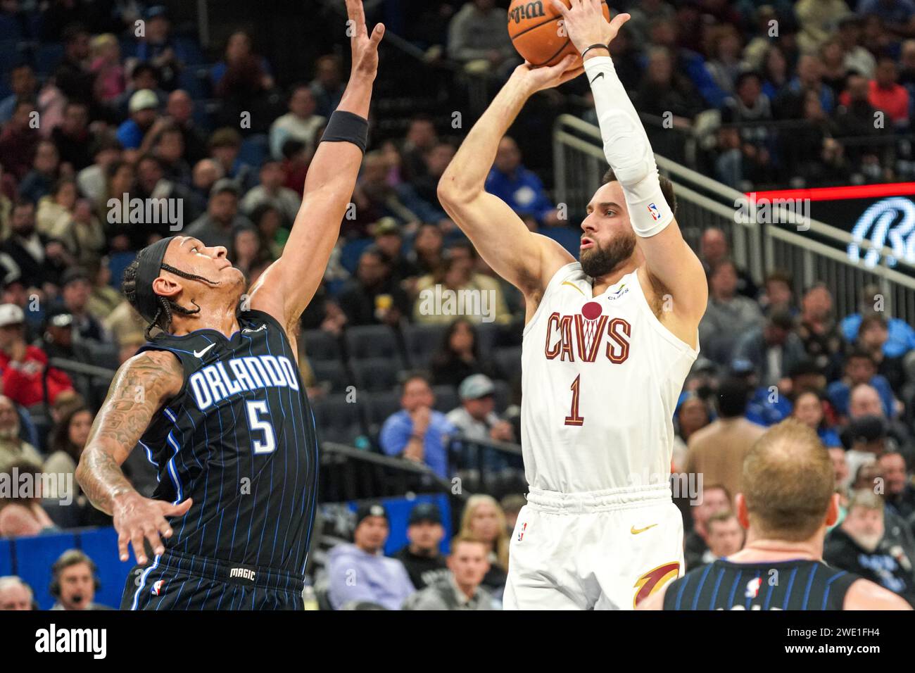Orlando, Florida, USA, January 22, 2024, Cleveland Cavaliers guard Max ...