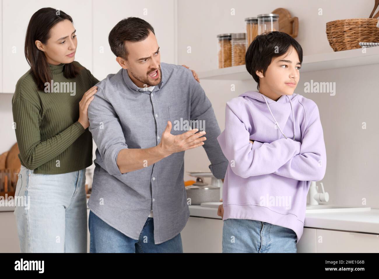 Worried parents teenage son hi-res stock photography and images - Alamy