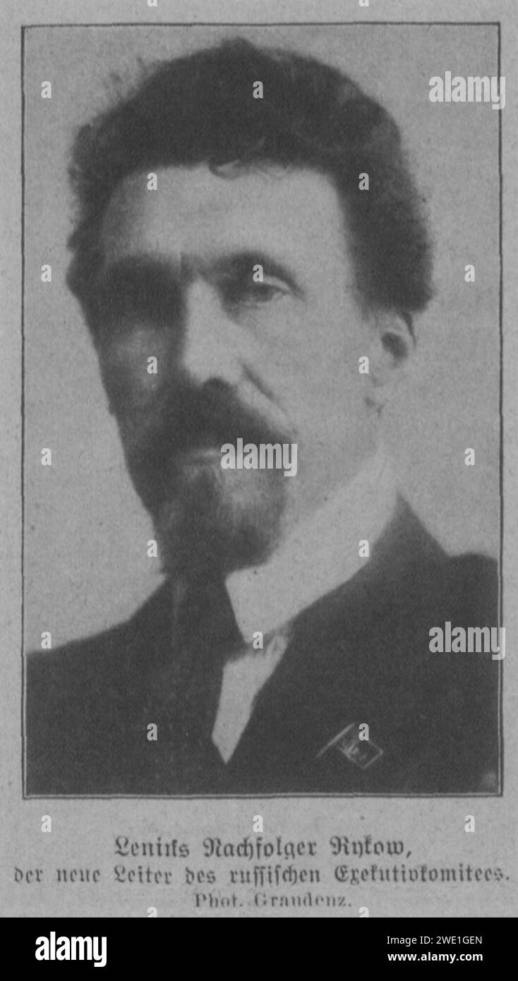 Alexei Rykov by John Graudenz, 1924 Stock Photo - Alamy