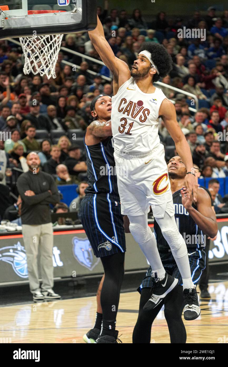 Orlando, Florida, USA, January 22, 2024, Cleveland Cavaliers center ...