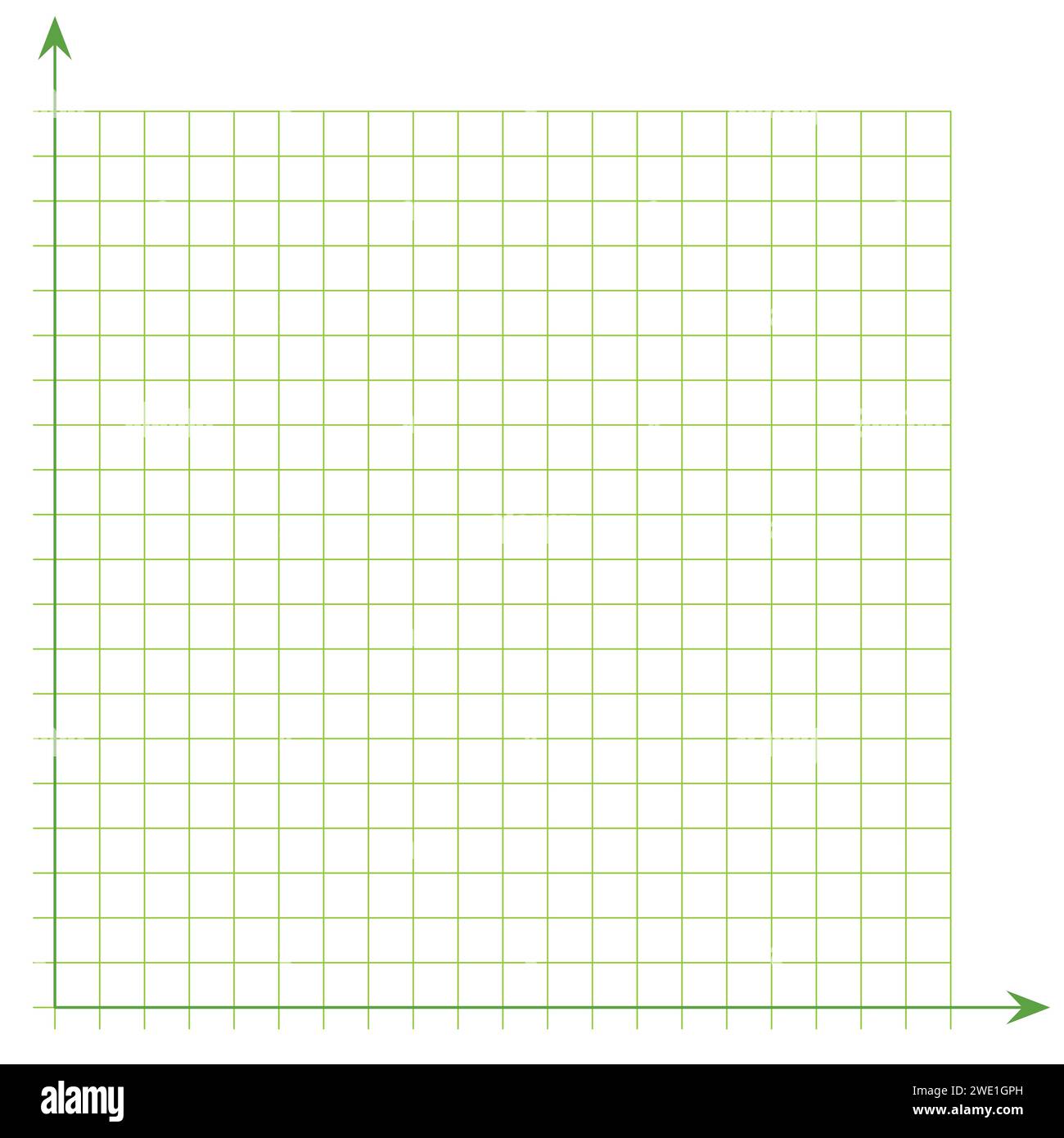 Grid paper. Mathematical graph. Cartesian coordinate system with x-axis ...