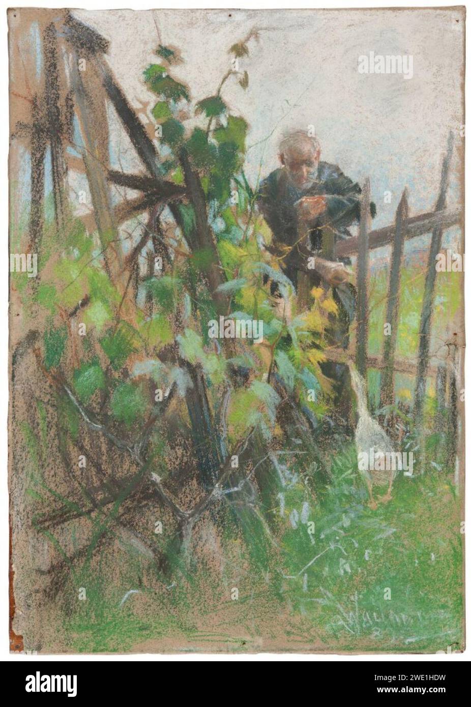 Man and goose Cut Out Stock Images & Pictures - Alamy