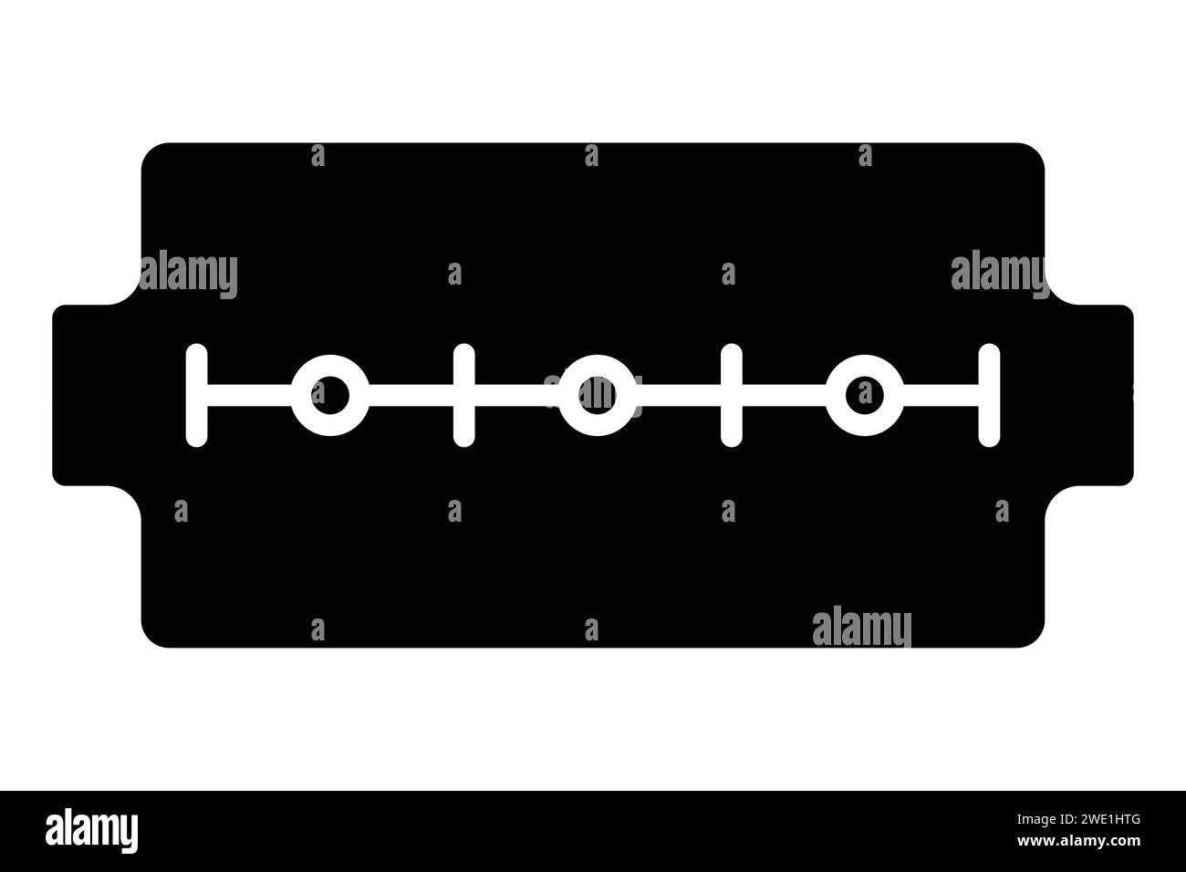 Razor blade icon. icon related to shaving and grooming. solid icon ...