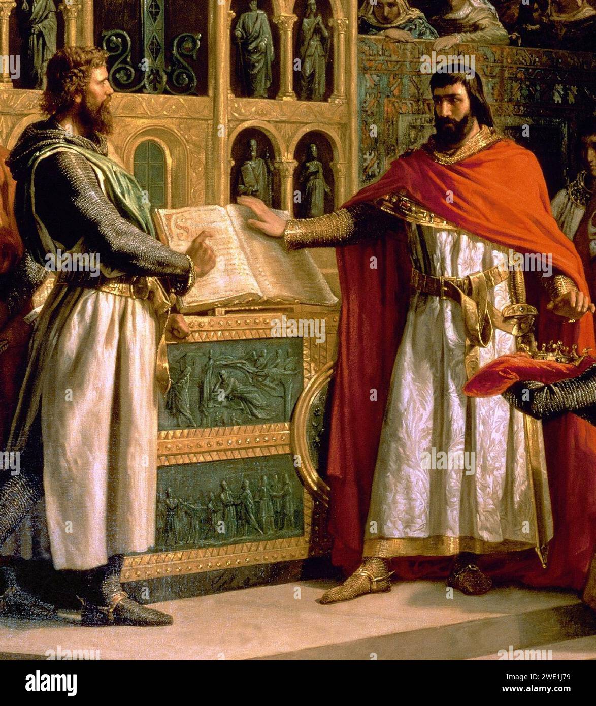 Alfonso VI y Rodrigo Díaz de Vivar (La Jura de Santa Gadea, 1864 Stock ...