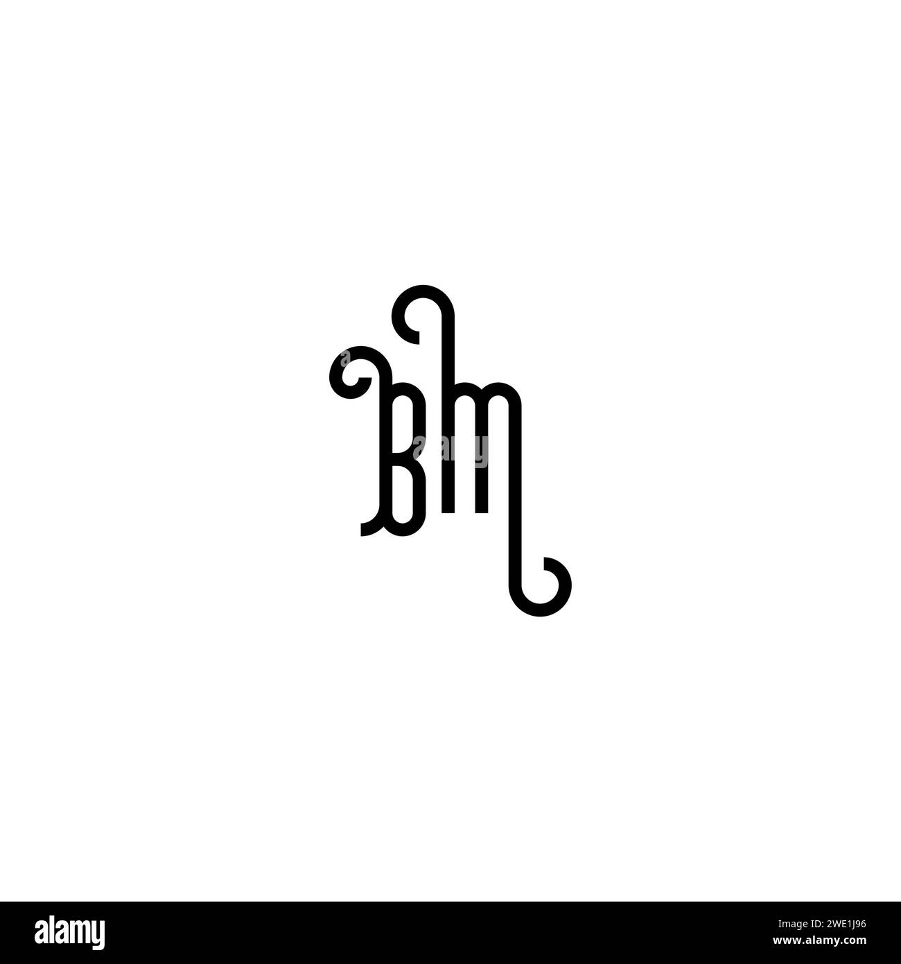Letter bm logo Black and White Stock Photos & Images - Alamy