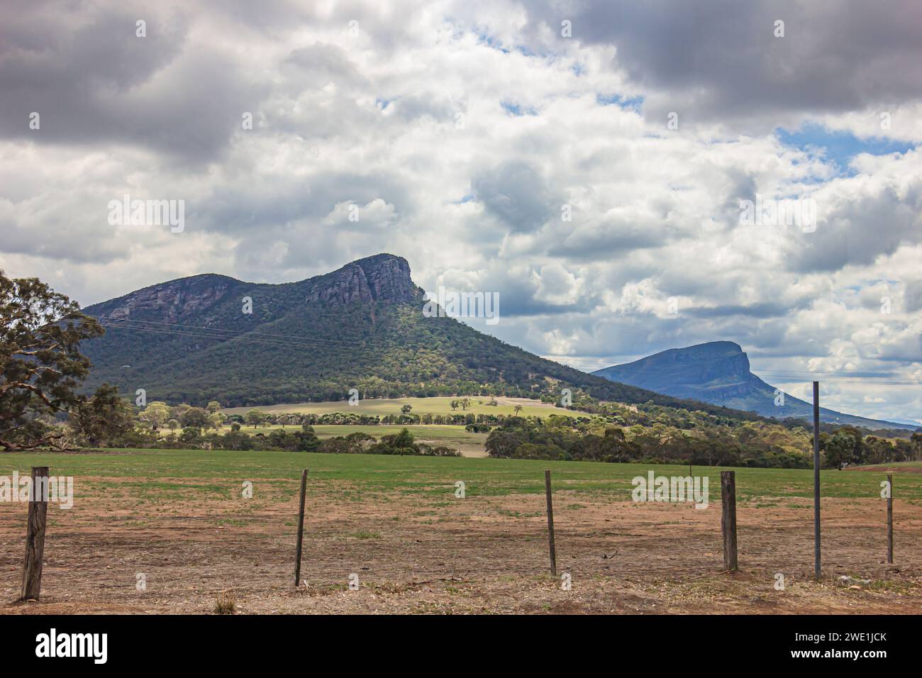 The view of Mount Sturgeon and Mount Abrupt at the view point just ...