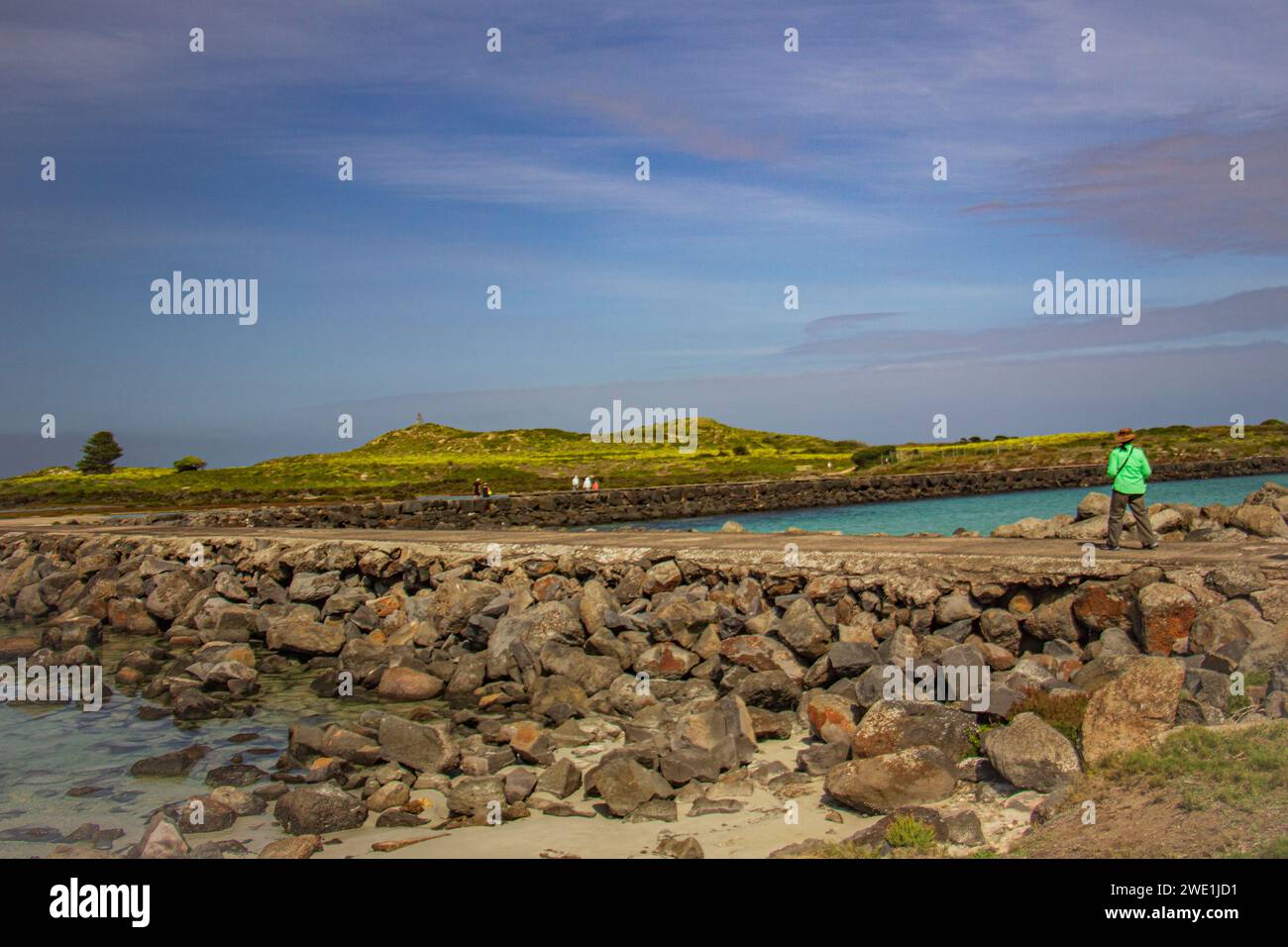 Griffiths island port fairy causeway hi-res stock photography and ...