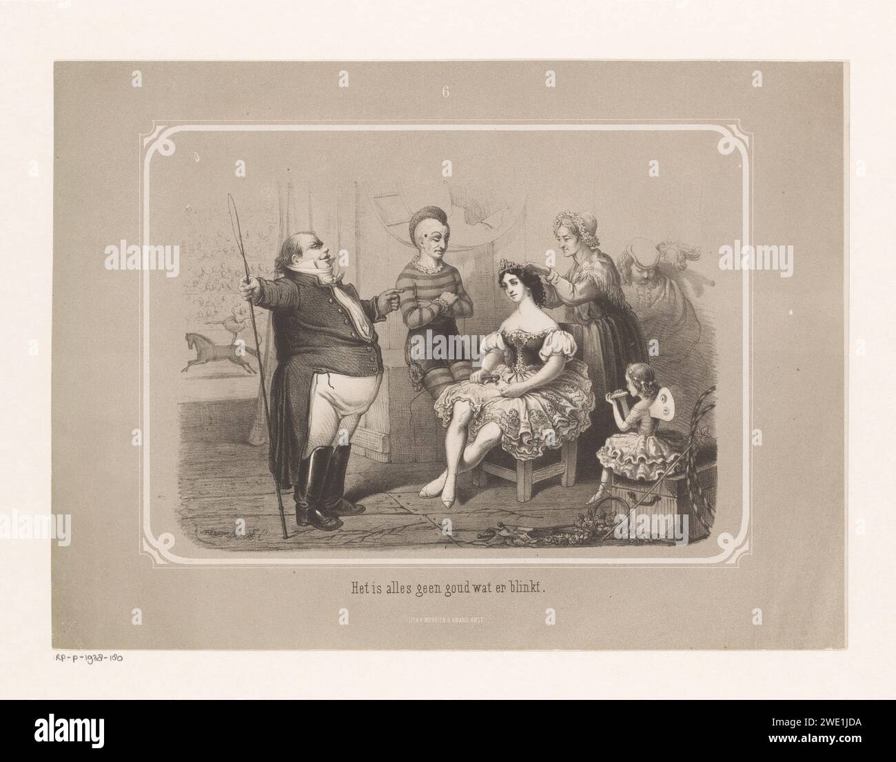 Circus artists behind the scenes, John Henderikus Morriën, 1865 - c ...
