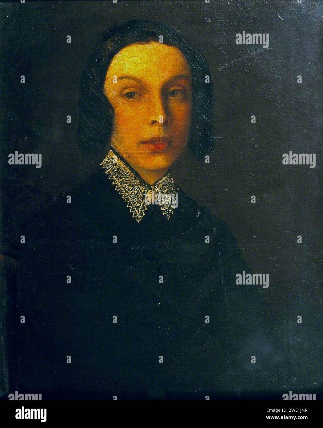 Alfred George Stevens (1817-1875) - Miss Emma Pegler Stock Photo - Alamy