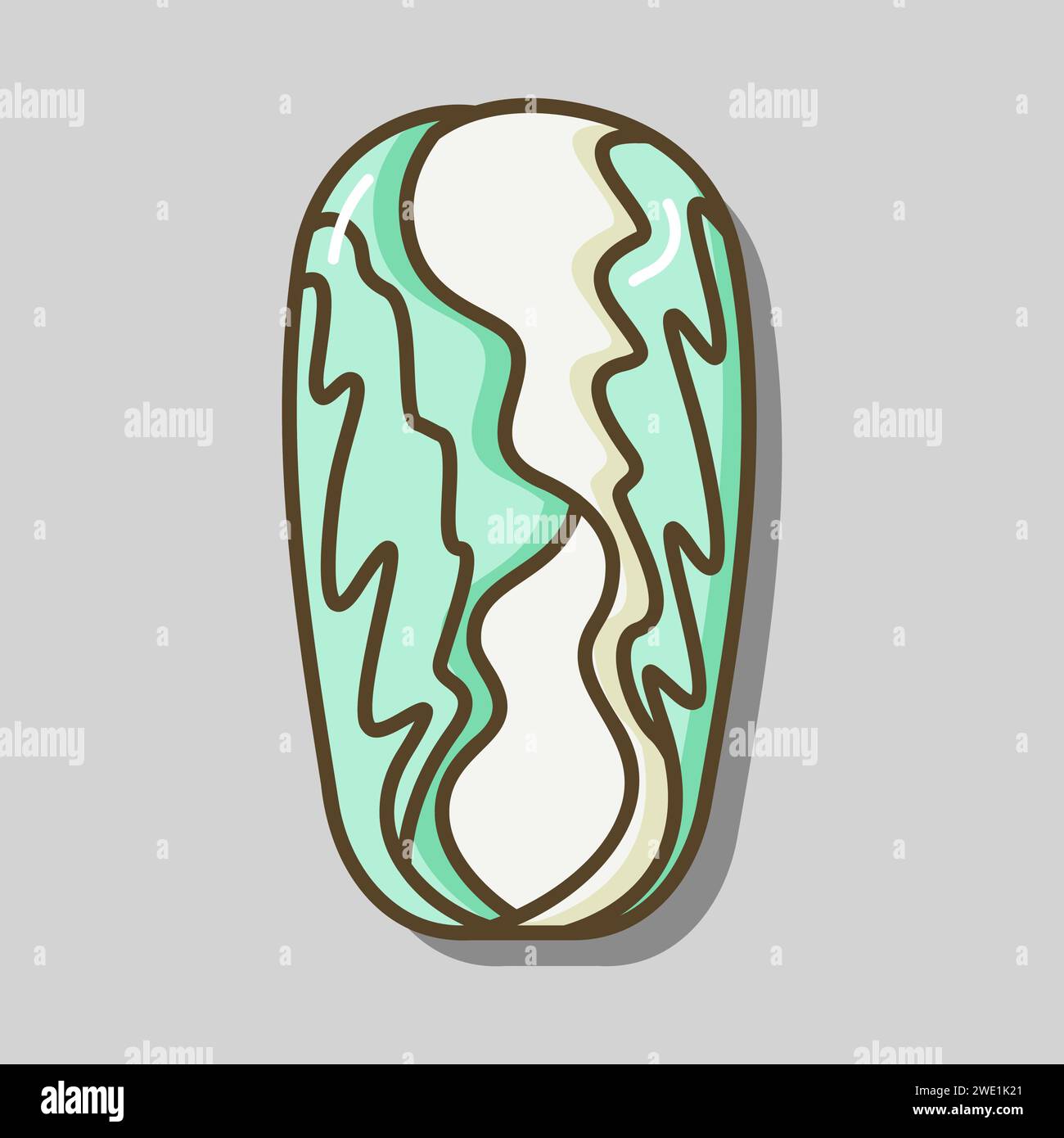 Chinese cabbage isolated vector icon. Vegetable sign. Graph symbol for ...