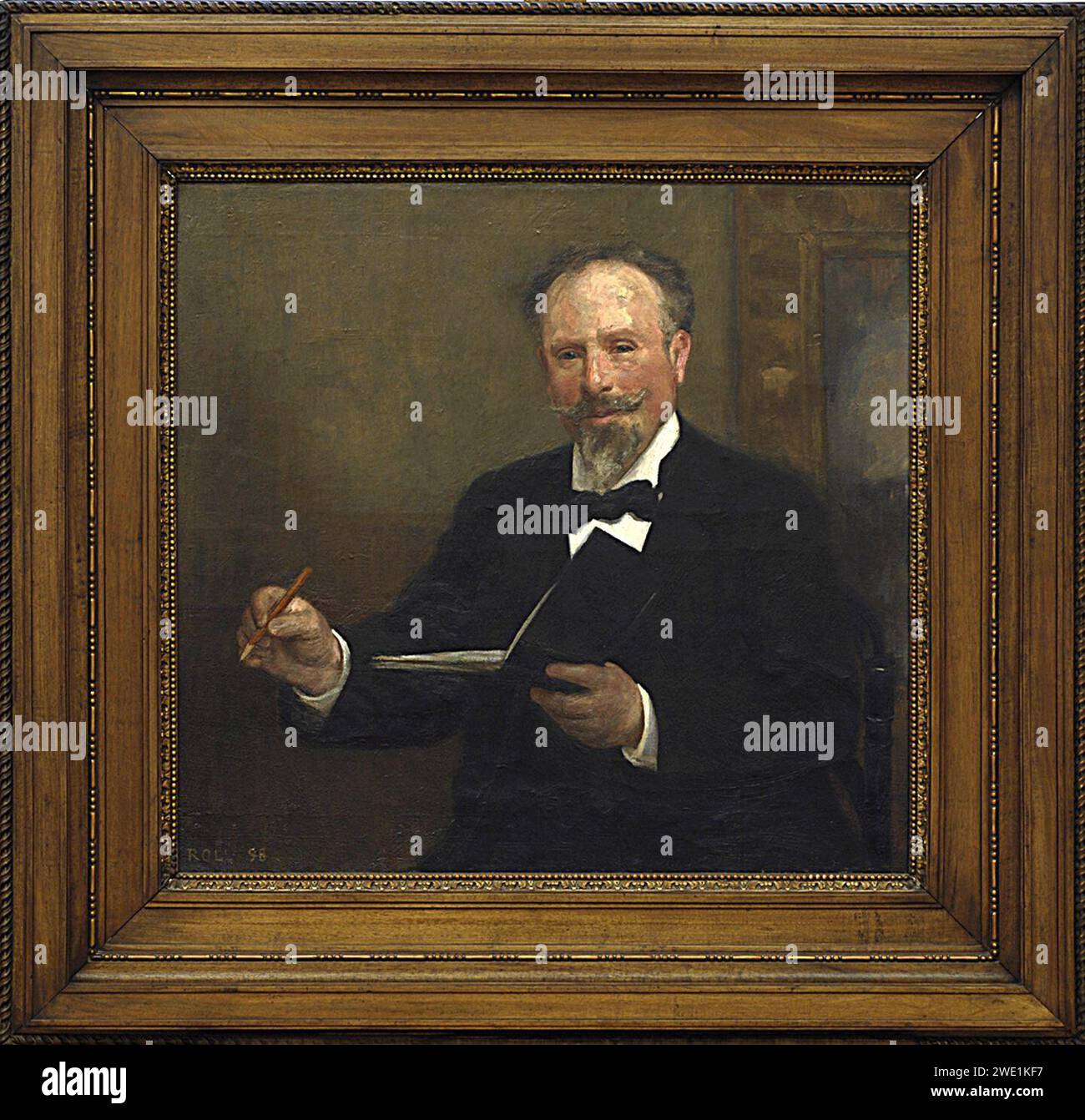 Alfred Roll - Portrait d'Alfred Smith Stock Photo - Alamy