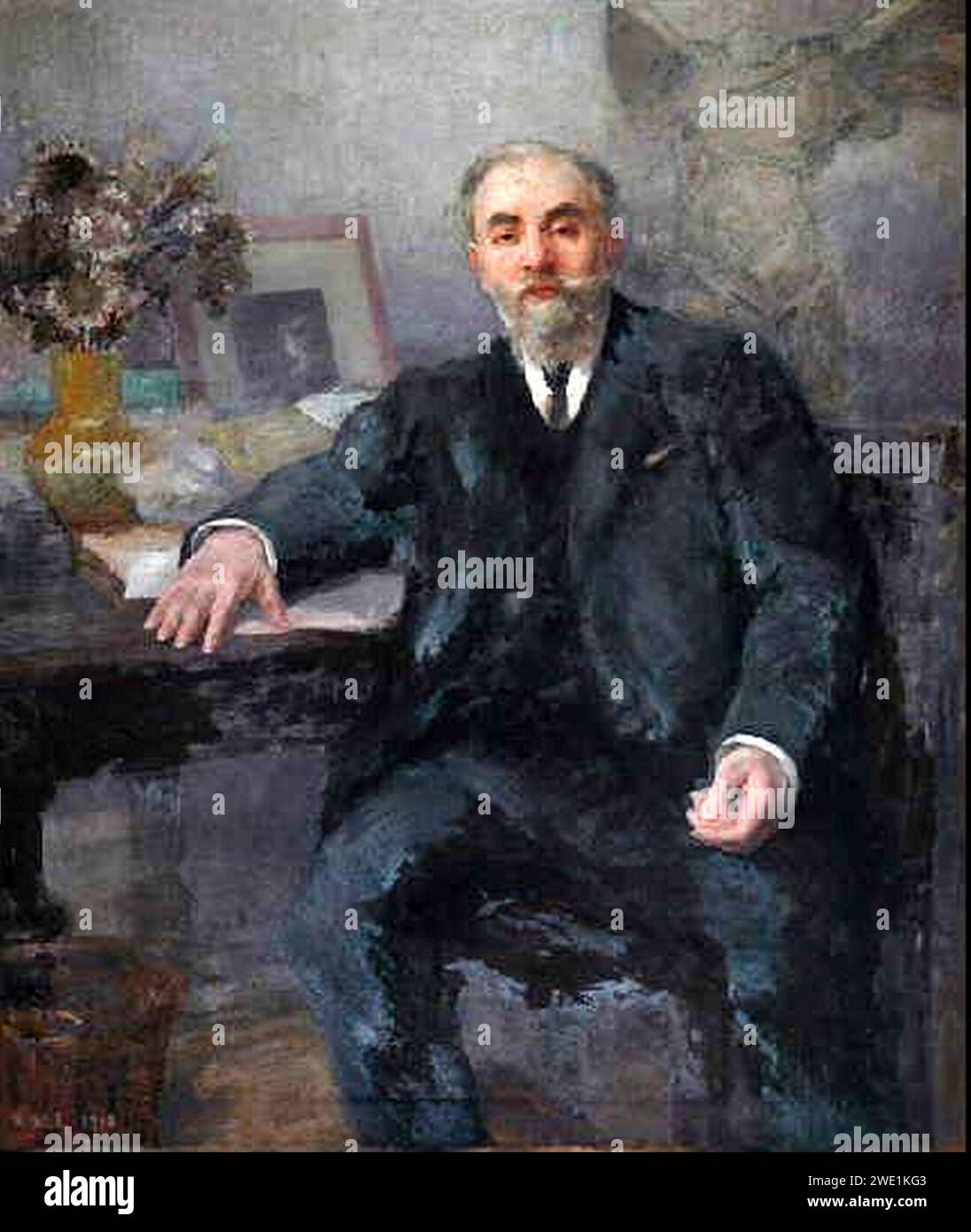 Alfred Roll - Portrait de Léon Bourgeois Stock Photo - Alamy