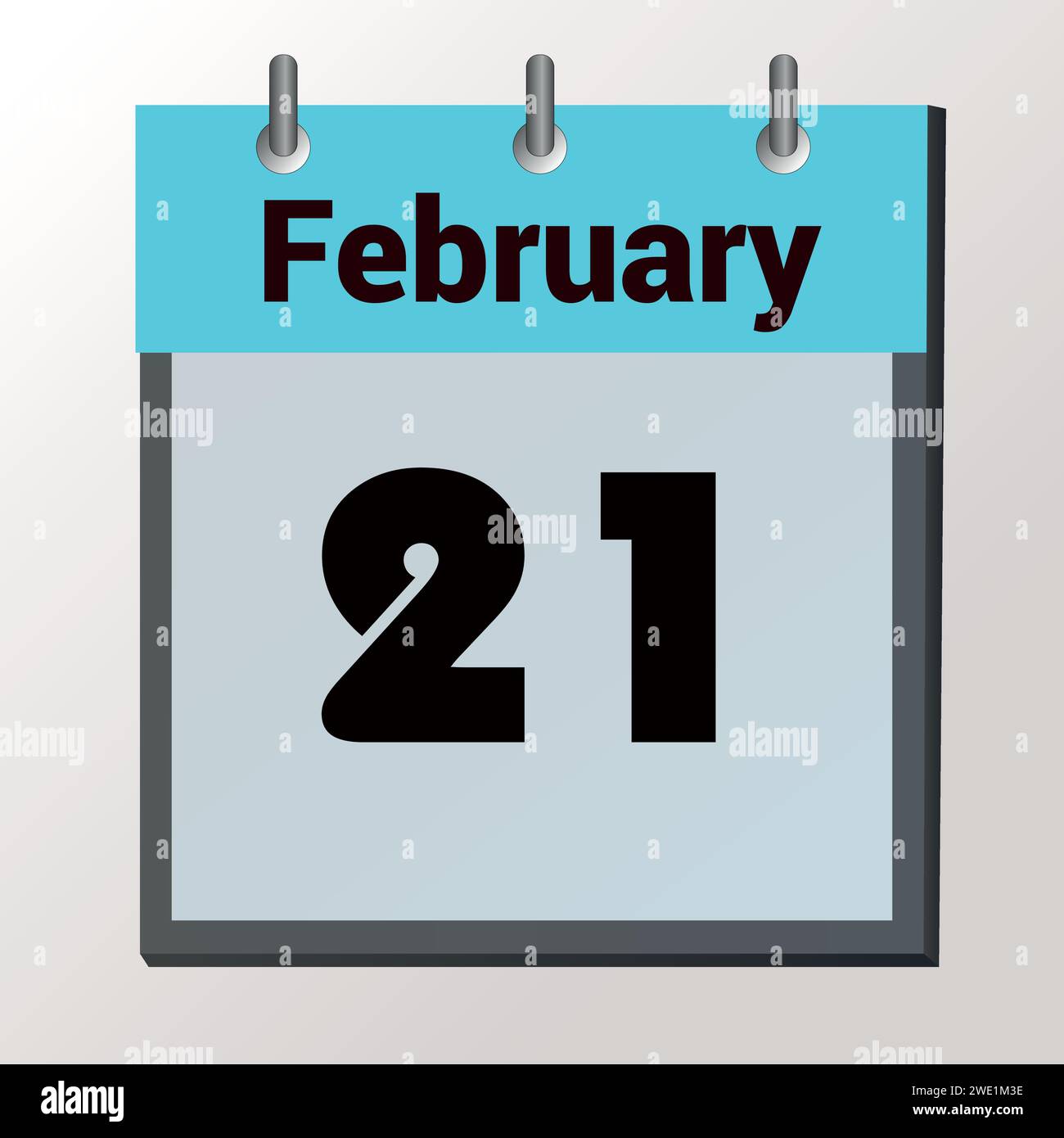 day on the calendar, vector image format, February 20 Stock Vector ...