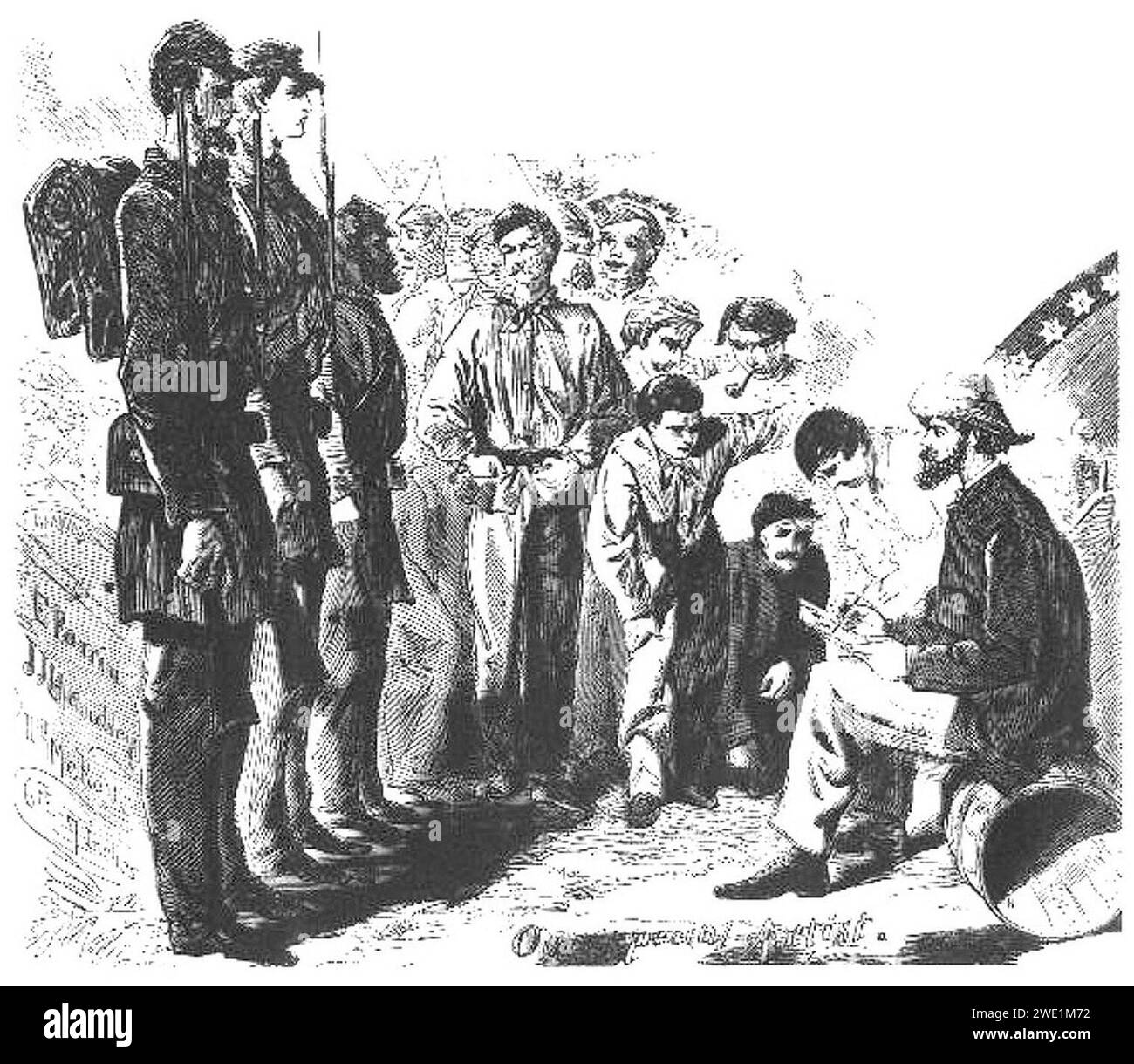 Alfred Waud sketches the Union Troops, by Winslow Homer, circa 1863 ...