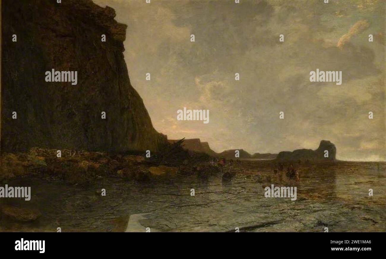 Alfred William Hunt (1830-1896) - Whitby Scar, Yorkshire Stock Photo ...