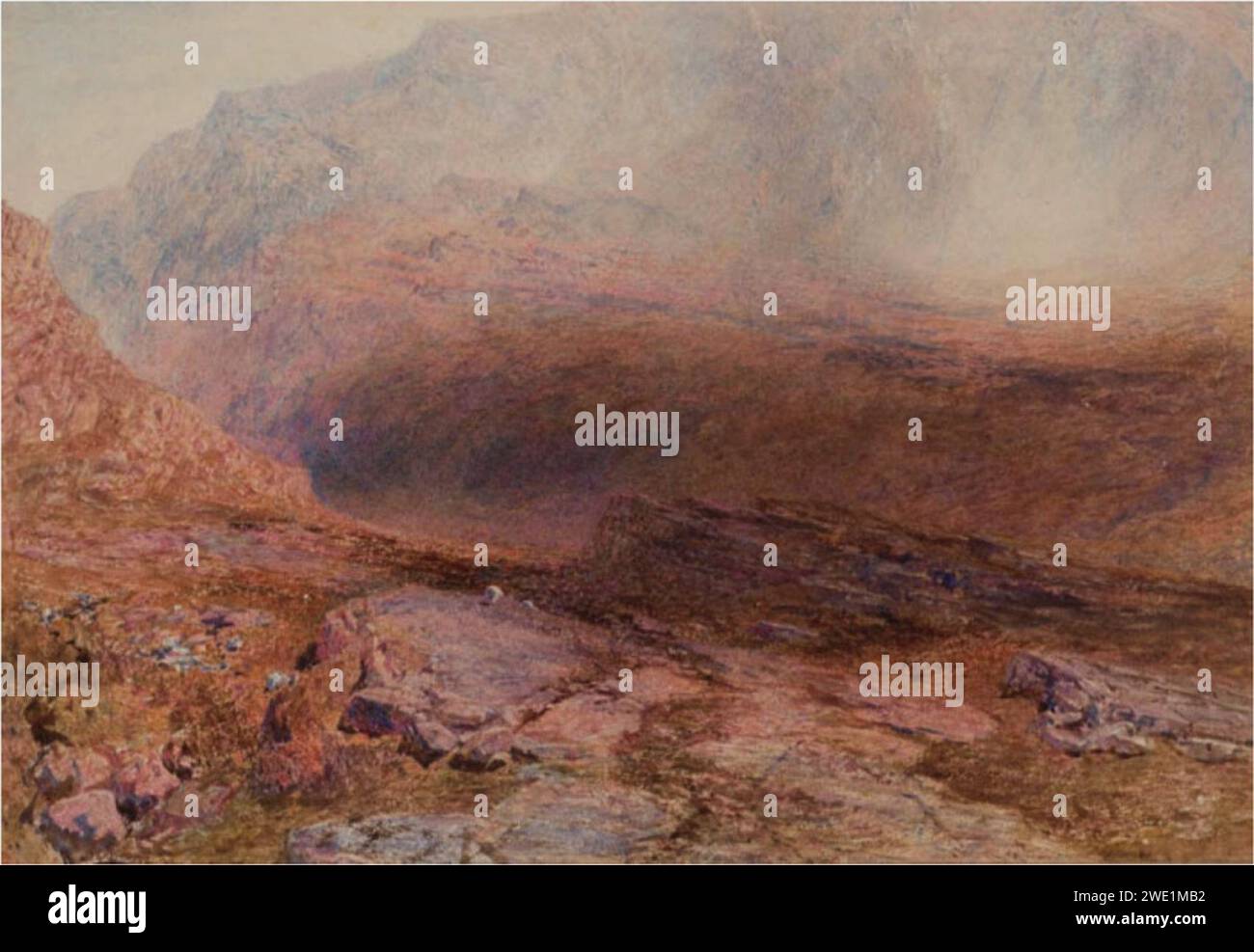 Alfred William Hunt - Glen Nevis, Scotland (c 1857 Stock Photo - Alamy