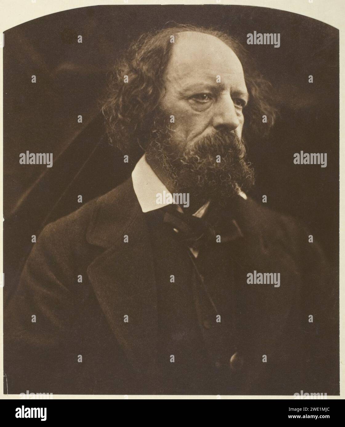 Alfred, Lord Tennyson by Julia Margaret Cameron - Original Stock Photo ...