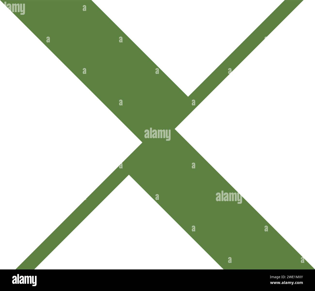 X Letter Logo. Green Color. - Vector Stock Vector Image & Art - Alamy