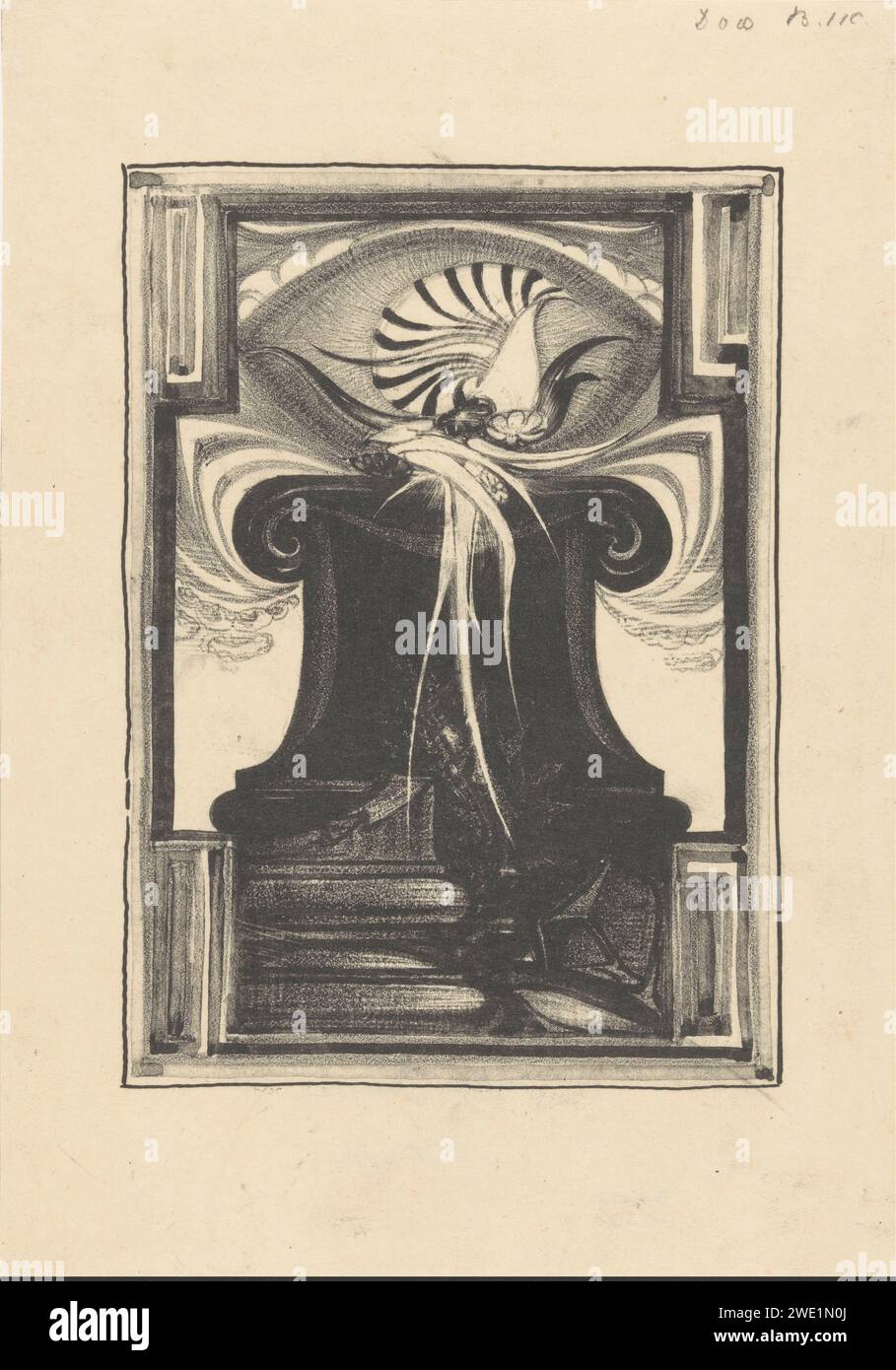 The sacrifice, Jac Jongert, 1893 - 1935 print A sacrifice altar with ...