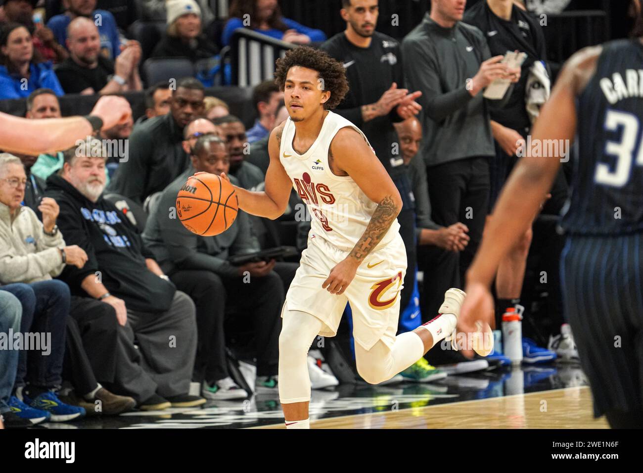 Orlando, Florida, USA, January 22, 2024, Cleveland Cavaliers guard ...