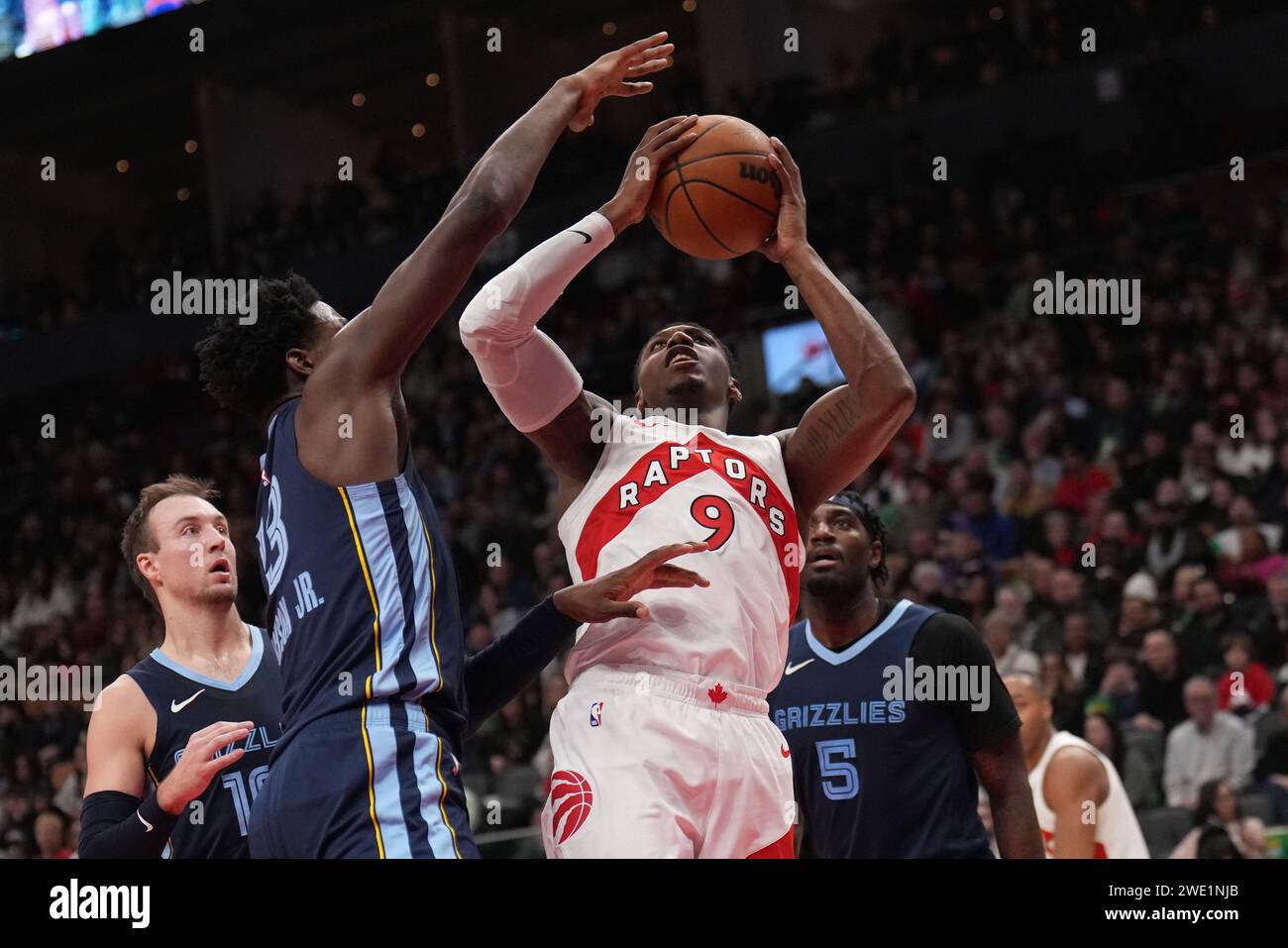Toronto, Canada. 22nd Jan, 2024. Memphis Grizzlies forward Jaren ...
