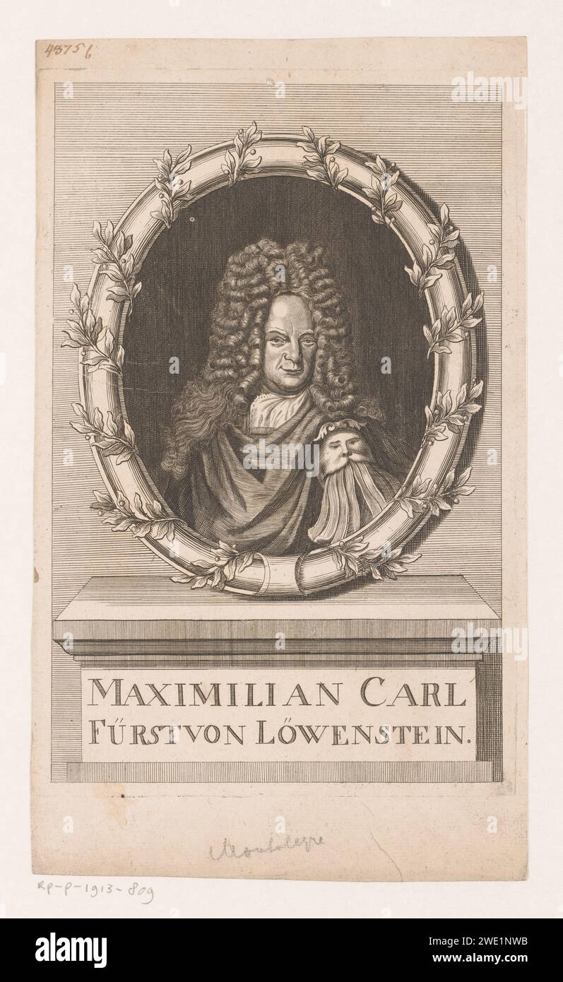 PortraT van Maximilian, Prince of Löwenstein-Wertheim-Rochefort, Joseph ...