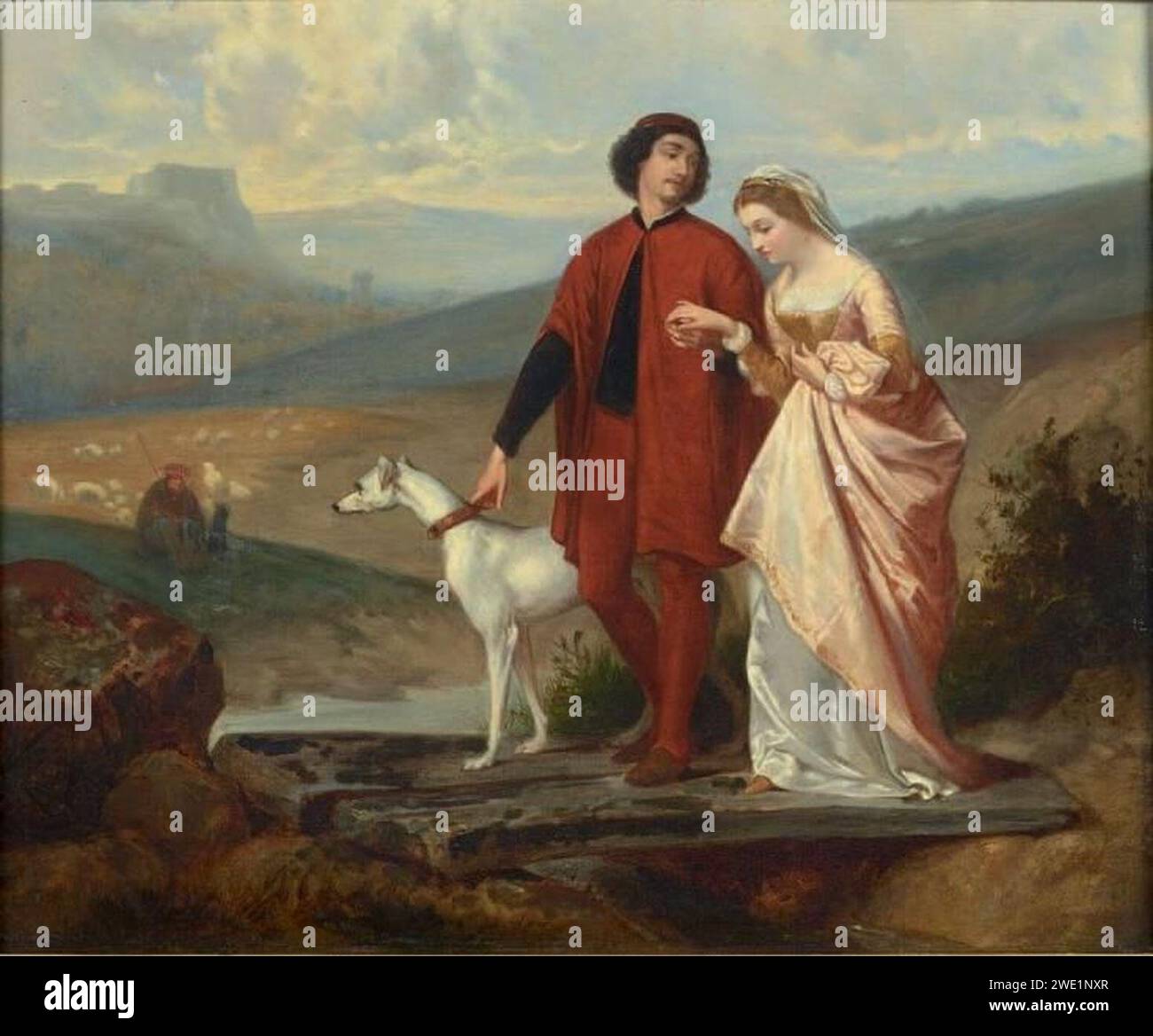 Alice Agathe Poinot de Villiers - Le passage du gué Stock Photo - Alamy