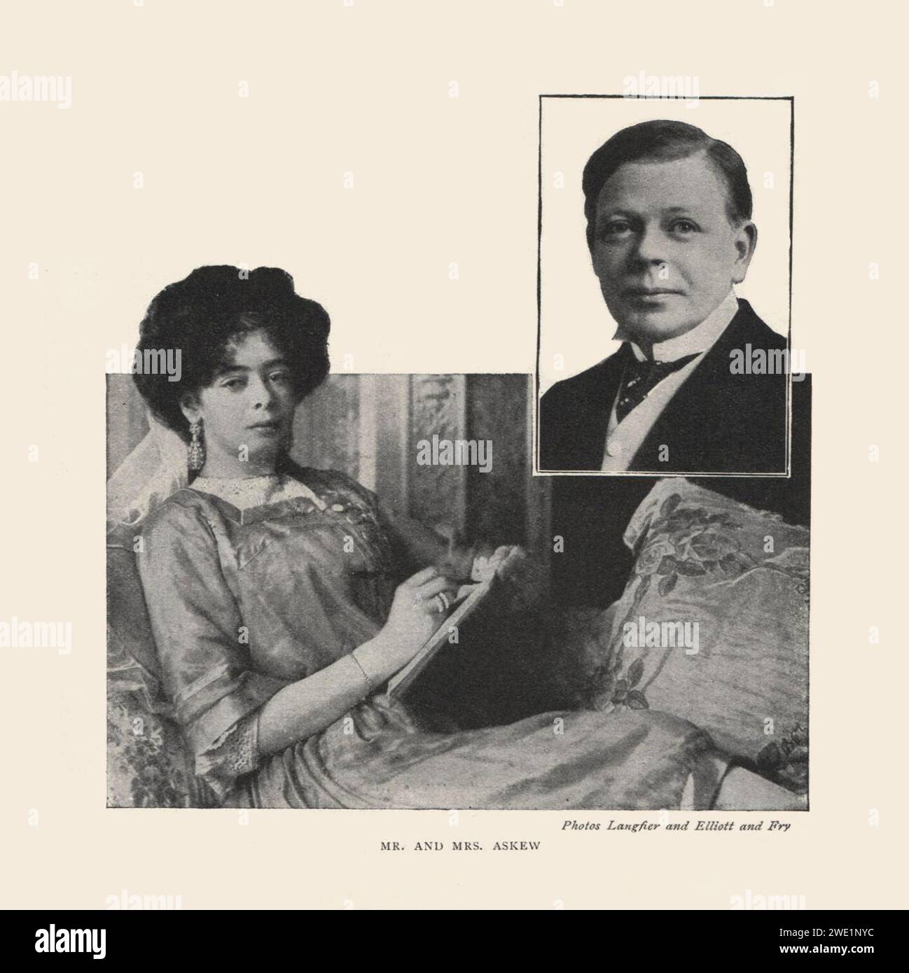 Alice and Claude Askew in a collage of two photographs, published in ...