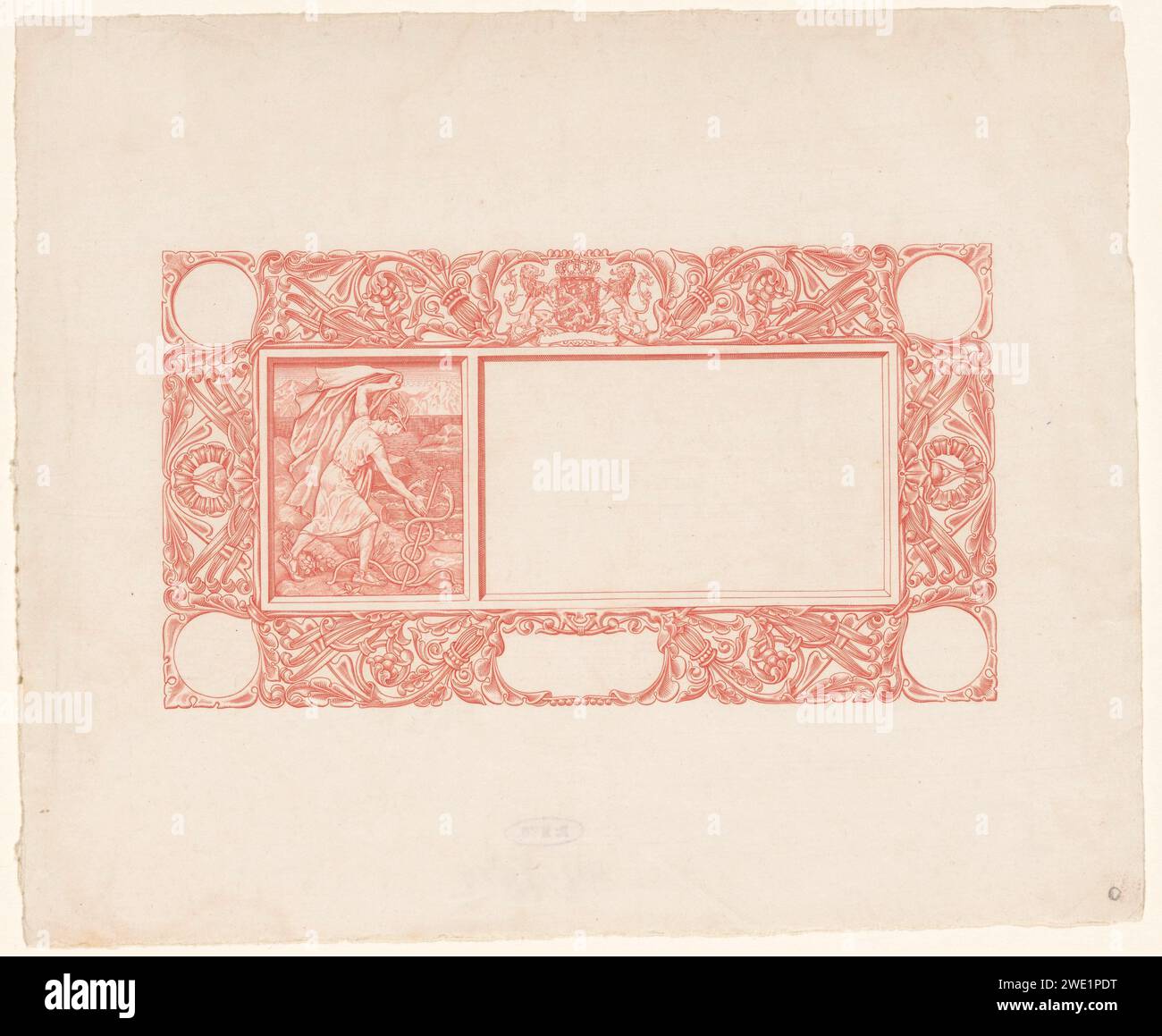 Front of a banknote of twenty -five guilders, Pieter Dupont, after ...