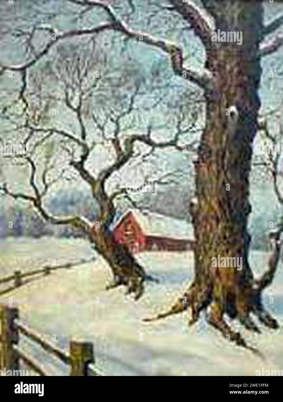 Alice Randall Marsh-Snow Scene Stock Photo - Alamy