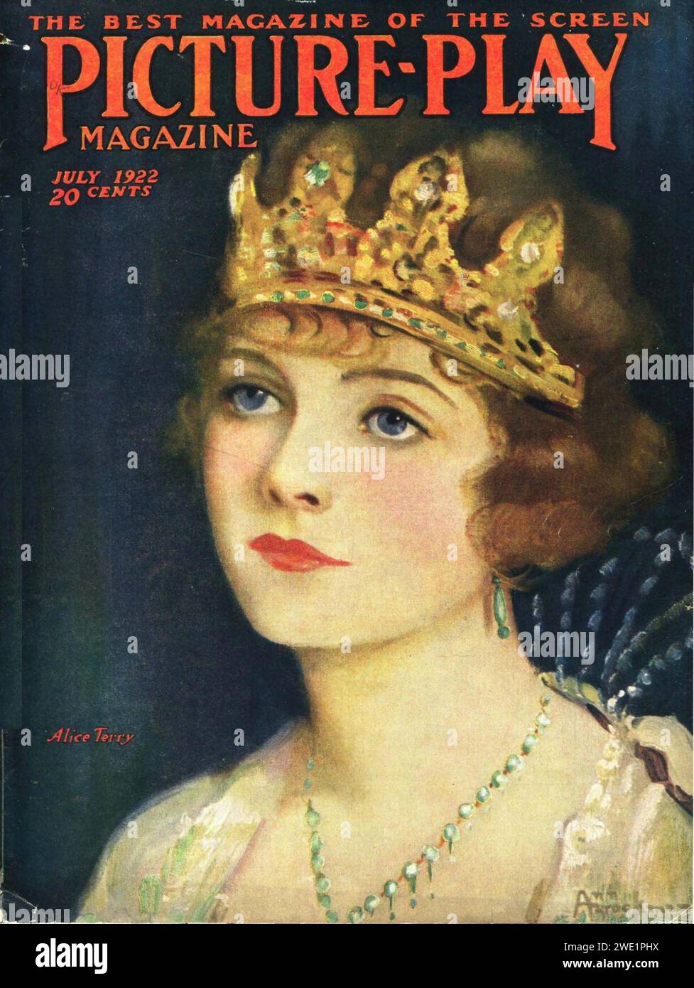 Alice Terry by Ann Brockman - Picture-Play Magazine, July 1922 Stock ...
