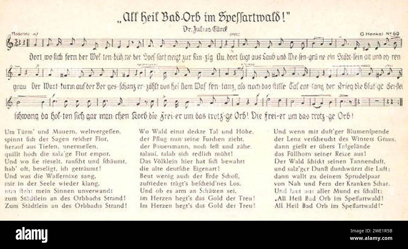 All Heil Bad Orb im Spessartwald (Julius Türck - Georg Henkel Stock ...