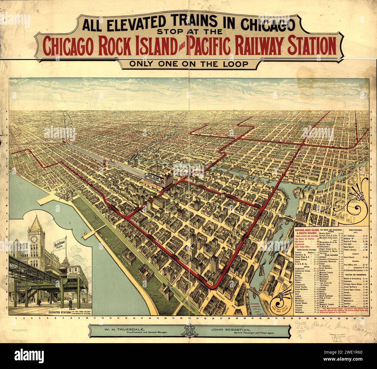 All elevated trains in Chicago stop at the Chicago Rock Island and ...