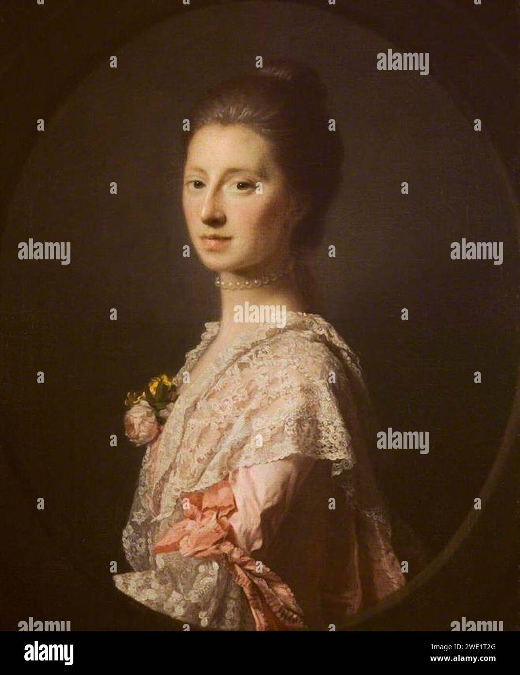 Allan Ramsay (1713-1784) - Mrs Anna Bruce of Arnot (d.1810 Stock Photo ...