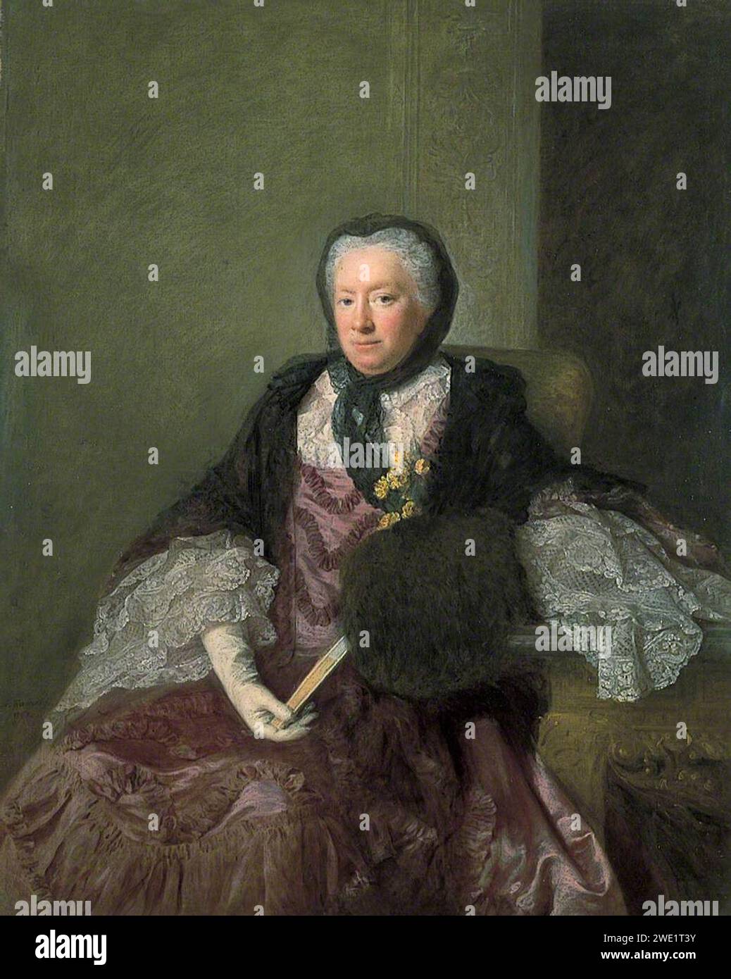 Allan Ramsay (1713-1784) - Mrs Mary Martyn Stock Photo - Alamy