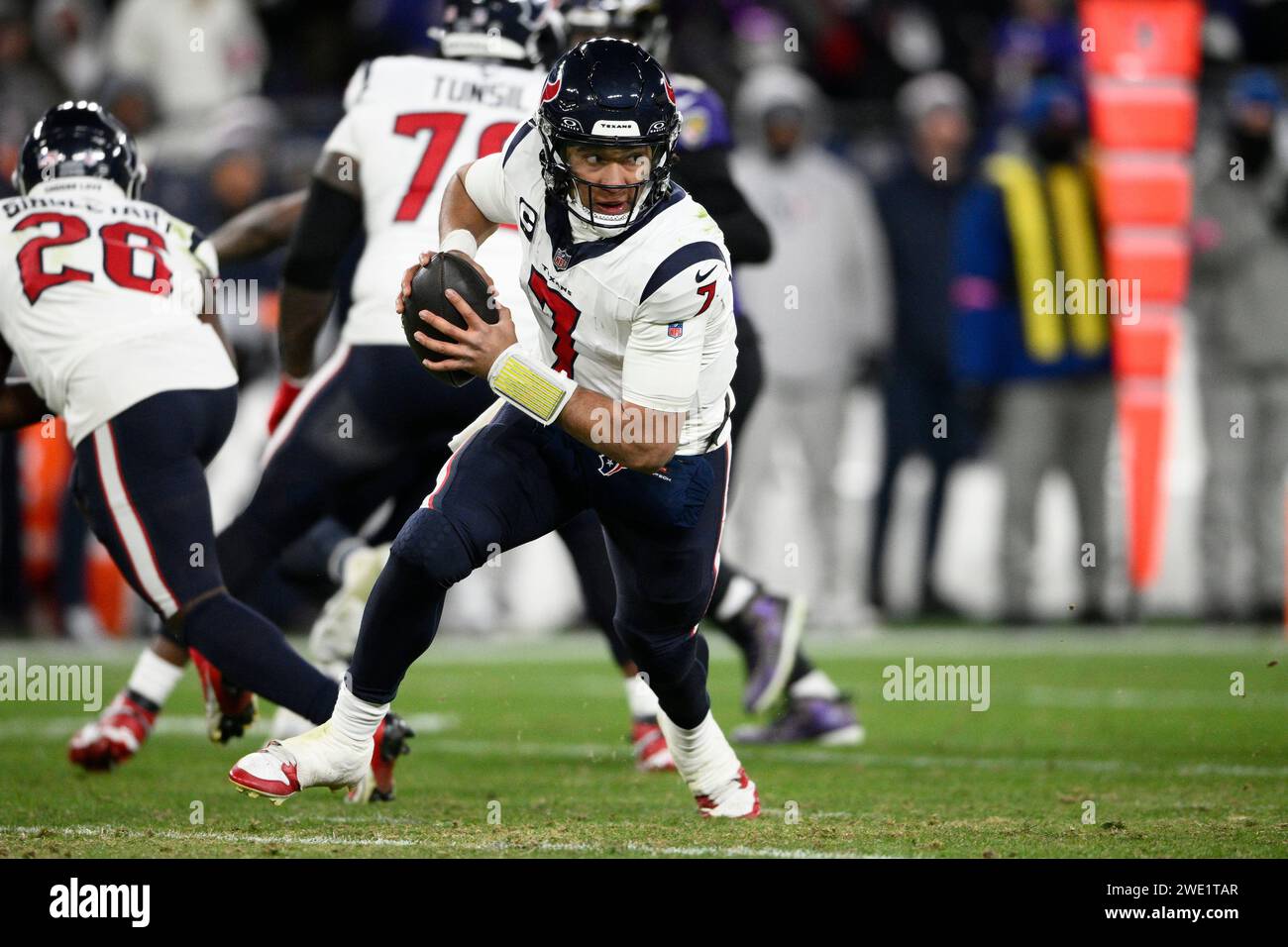 Houston Texans quarterback C.J. Stroud (7) in action during the second half of an NFL football ...