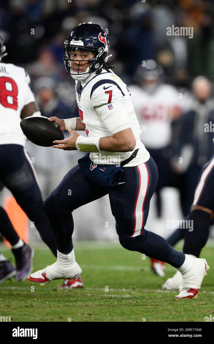 Houston Texans quarterback C.J. Stroud (7) in action during the second half of an NFL football ...
