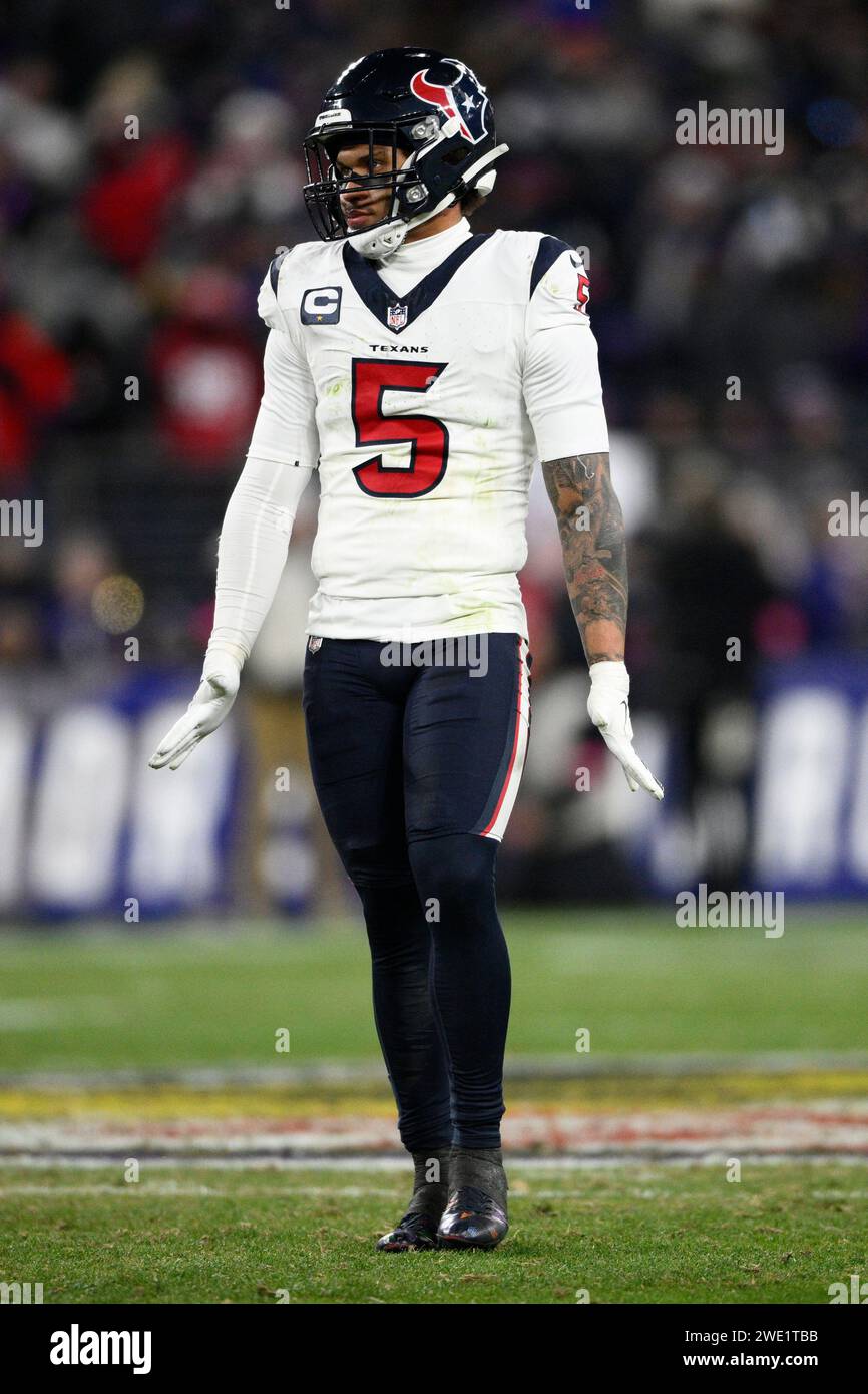 Houston Texans safety Jalen Pitre (5) in action during the second half ...
