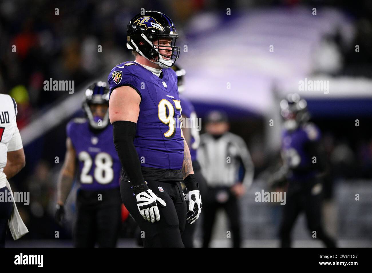 Baltimore Ravens defensive end Brent Urban (97) in action during the ...