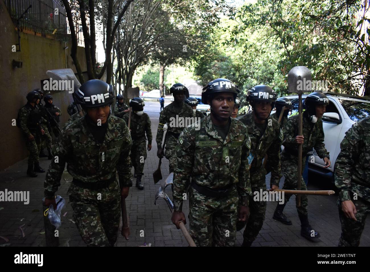 Bogota, Colombia. 22nd Jan, 2024. Colombia's civil defense ...