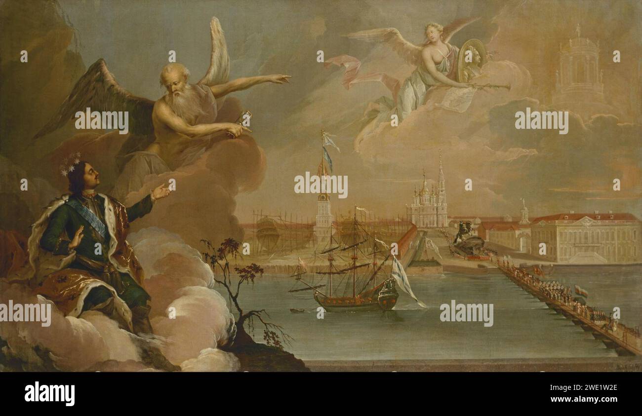 Allegory of the Victory of the Russian Fleet over the Turks in the ...