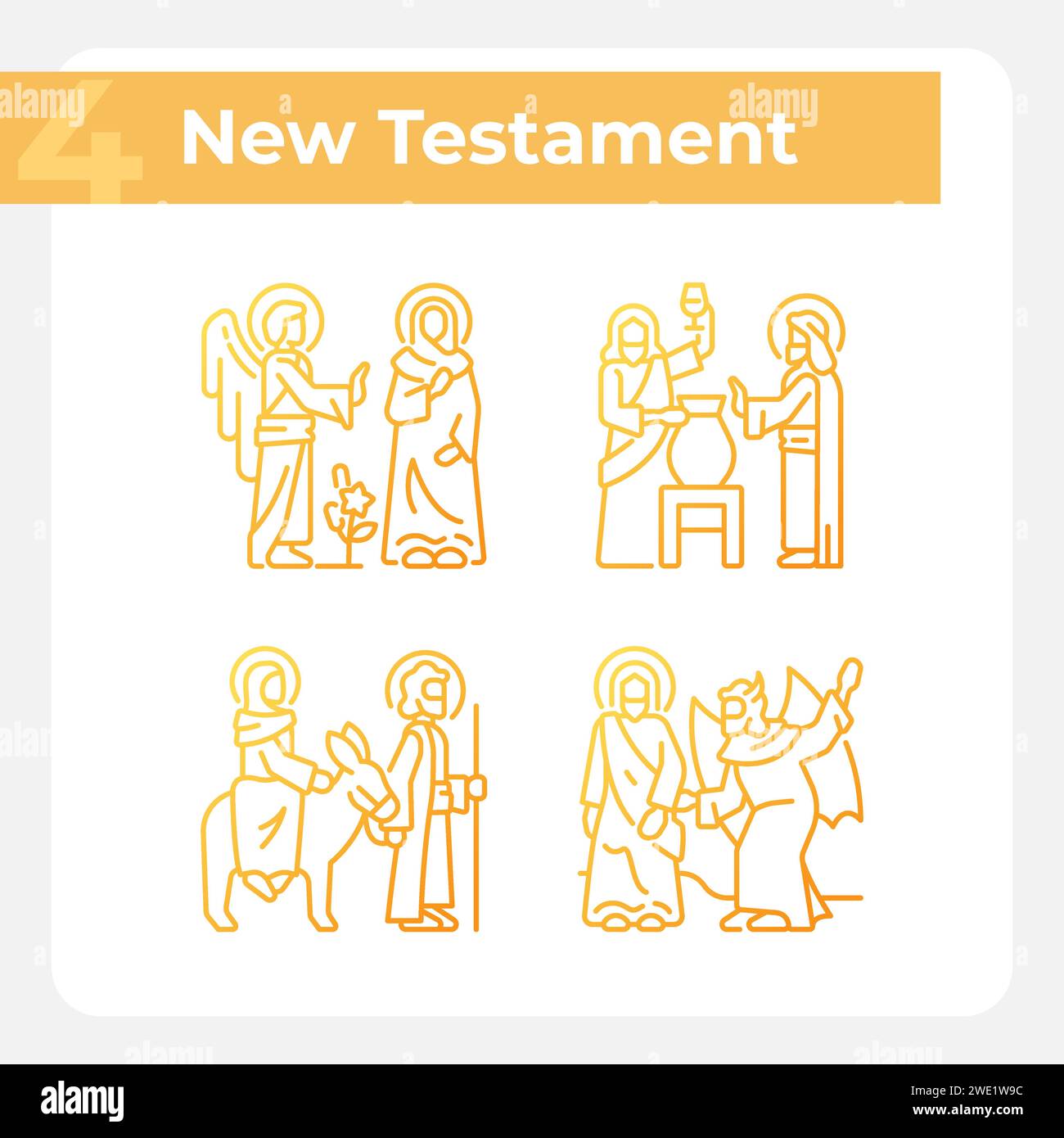 Holy figures gradient linear vector icons set Stock Vector Image & Art ... Holy figures gradient linear vector icons set Stock Vector Image & Art ...